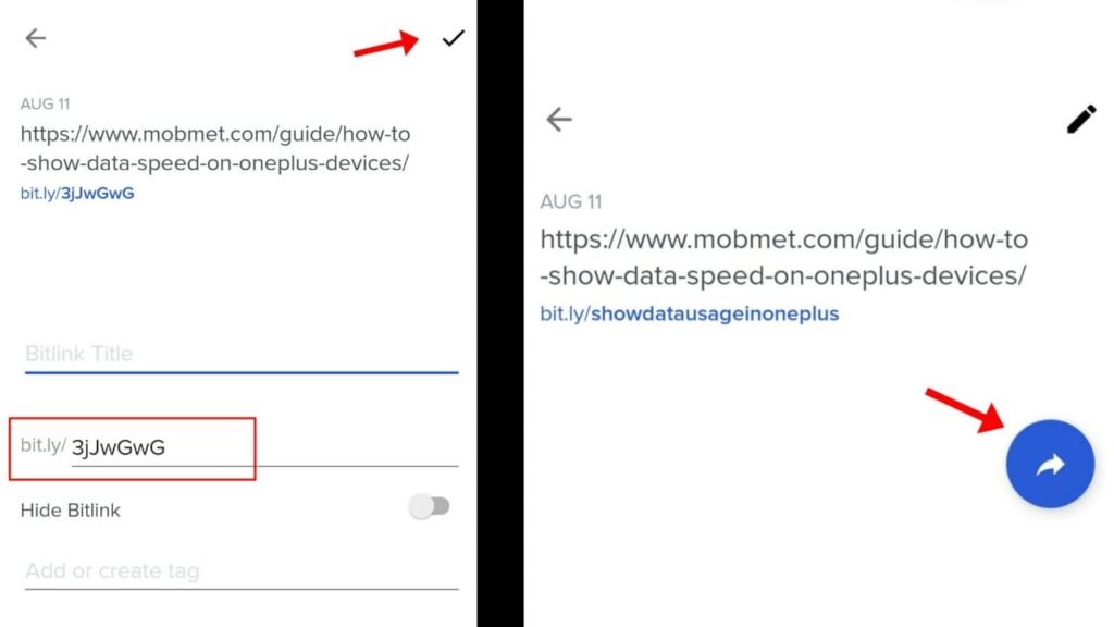 How to create a Bitly link for free - Mobmet