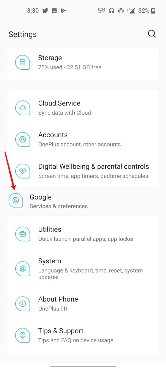 Fix Google or Digital Wellbeing Alignment Error on OnePlus Phones - Mobmet