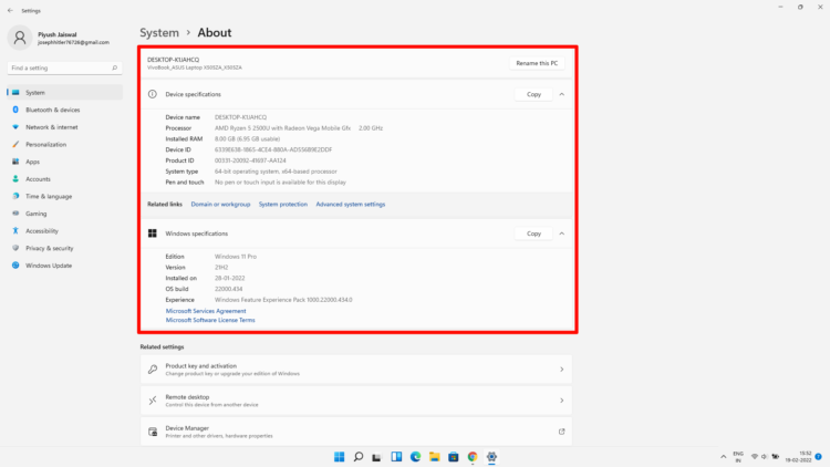 How to Check PC Specification Windows 11 - Mobmet